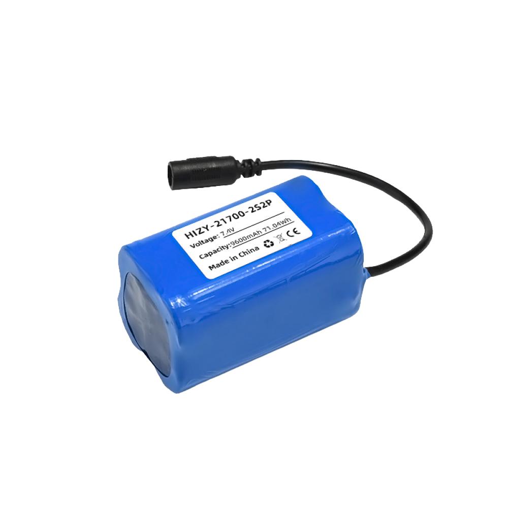 21700 2S2P 7.4V 9600mah Rechargeable Battery DC Stecker Pack Lithium L ...